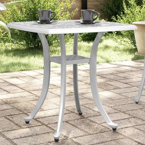vidaXL Zahradní stolek 53 x 53 x 53 cm litý hliník [4002817] Barva: Bílá