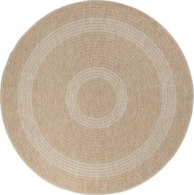 Ayyildiz, Kusový koberec Comilla 886 Beige kruh, 80x80 (průměr) kruh, béžová, chodba / předsíň