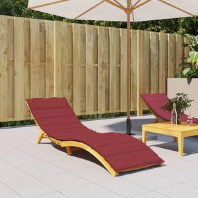 Poduška na lehátko vínová 200 x 70 x 3 cm oxfordská látka 314227