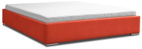 Eka Čalouněná postel LANA 180 x 200 cm Barva látky Trinity: (2317) Oranžová, Úložný prostor: S kovovým rámem úložného prostoru