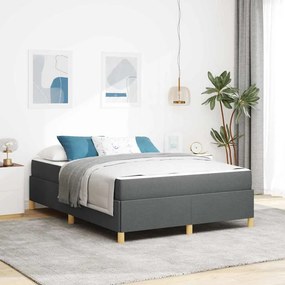 Rám postele Tmavě šedá 160 x 200 cm textil 3398949