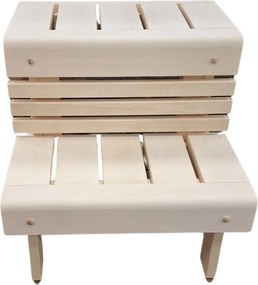 Saunaproject Lavice do sauny osika 580x700x640 mm