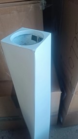 Váza HYDRON, sklolaminát, výška 80 cm, bílý
