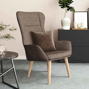 Relaxační židle taupe textil 341403