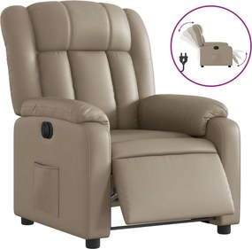 Elektrické polohovací křeslo cappuccino umělá kůže 3205256