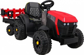 Ramiz Titánový traktor s přívěsem červený
