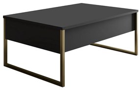 Konferenční stolek Luxe Anthracite and Gold
