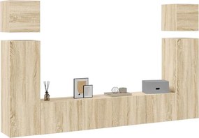 8dílný set TV skříněk dub sonoma kompozitní dřevo 3079020