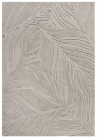 Flair Rugs, Kusový koberec Solace Lino Leaf Grey, 160x230, šedá, ložnice