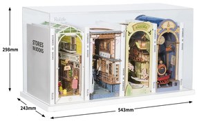 RoboTime 3D skládačka Zarážka na knihy Miniatura domečku Sakura