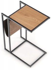 Konferenční stolek- COMPACT - Zlatý/ Černý dub