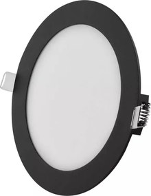 EMOS Černý vestavný LED panel kulatý 170mm 12,5W CCT Premium ZD1333