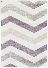 Koberce Breno Kusový koberec MONDO A3/WLW, Fialová, Vícebarevné, 120 x 170 cm