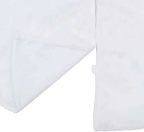 Vánoční sukně pod stromeček bílá 150 cm umělá kožešina 330271