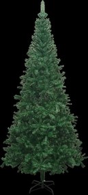 vidaXL Umělý vánoční stromek s LED osvětlením L 240 cm bílý [3077663] Barva: green and rose