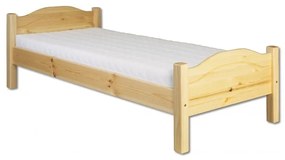 ImportWorld Dřevěná postel 90x200 Ron (Barva dřeva: Šedá)