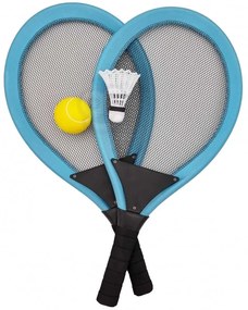 40895 DR Woopie set 2v1 - badminton a tenis Modrá