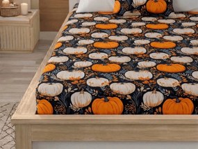 Prostěradlo z mikrovlákna MAGIC PUMPKIN barevné 180x200 cm