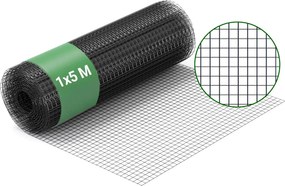 Pletivo pro chov zvířat Wiltec – 100 cm, 5 m, 0,9 mm, černá (62496)