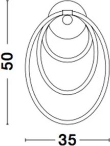 Nástěnné LED svítidlo NOVA LUCE CERELIA 29,5W 3000K 9082091