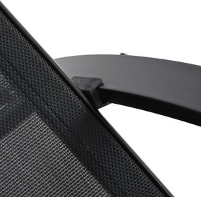 Outsunny Sada Zahradních Lehátků Metal Mesh 3-dílná Sada Lehátka se Servírovacím Stolkem Zahradní Nábytek se 2 Lehátky a 1 Bočním Stolkem Skupina Sed…