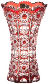 Váza  Petra, barva rubín, výška 205 mm