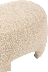 Přírodně krémový puf Ally Knitted - 55*41*37cm