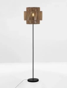 LED přírodně-černá stojací lampa Lito
