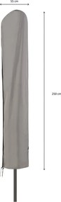 Madison Potah na stojící slunečník 55x250 cm šedý [434687]