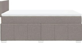 Box spring postel s matrací taupe 120x190 cm textil 3287004