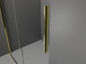 Mexen Velar posuvná sprchová stěna Walk-in 130 x 200 cm, matná 8 mm, zlatá - 871-130-000-33-50