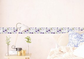 Samolepící bordura na zeď Květy | 5 m x 13.8 cm | DWB8235