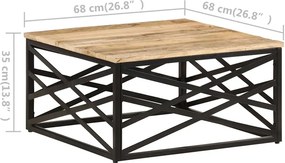 Konferenční stolek 68 x 68 x 35 cm masivní mangovníkové dřevo 287364