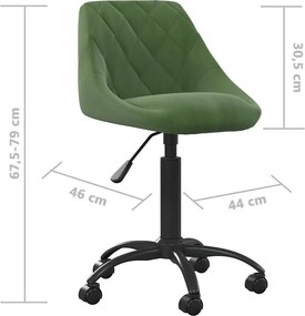 Kancelářská židle tmavě zelená samet 3088849