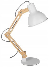 Stolní lampa 1xE27/40W/230V bílá