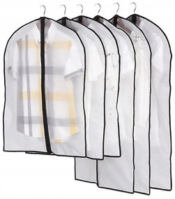 Arte Regal Látkový ochranný obal na oblečení, bílý WHITE KIPIT, 60 x 137 cm