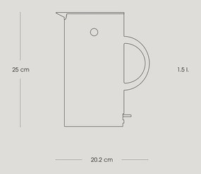 Černá plastová rychlovarná konvice 1,5 l EM77 – Stelton