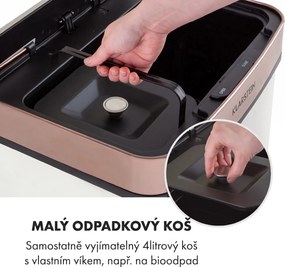 Klarstein Royal Trash Rose Gold, odpadkový koš se senzorem, 72 l, ušlechtilá ocel, růžovozlatá
