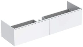 Geberit Xeno 2 - Skříňka pod umyvadlo Varicor 160 cm s LED svítidlem, 2 zásuvky, matná bílá 500.346.01.1