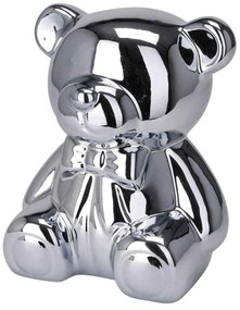 Keramická pokladnička Silver Bear 12,5x14,4x17 cm