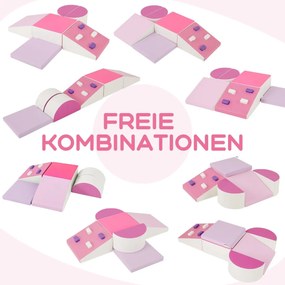 Costway 6 ks. Kinder Schamstoff Bausteine mit Kletterfelsen zum Klettern