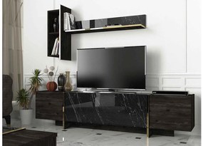 Designová TV sestava Sakeena černá