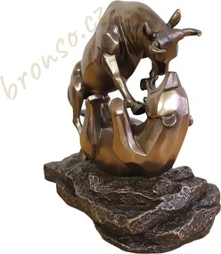 Býk a Medvěd - soška Veronese, dekorace pro investory a tradery WU77493A1