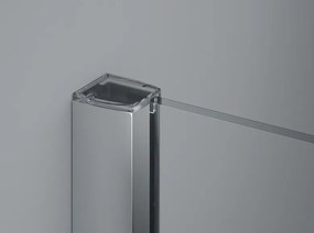 Sanswiss PUR PU31P+PUDT3P sprchový kout obdélníkový 100x90 cm Profil: Chrom, Sklo: Hladké čiré, Rozměr: 100x90 cm