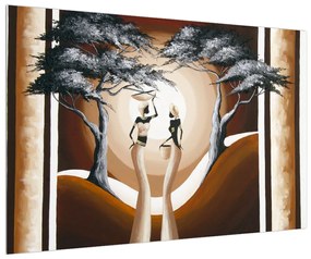 Orientální obraz dvou žen a stromu  (90x60 cm)