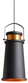 Toolight, Stropní svítidlo ASTI-A Black/Gold, černá - zlatá, OSW-00178