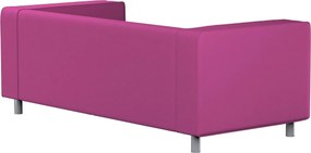 Potah na pohovku IKEA  Klippan 2-místná barva růžová látka pletený vzor