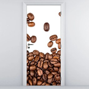 Fototapeta na dveře - Kávová zrna (95x205cm)