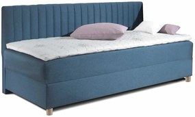 Postel boxspring s úložným prostorem NOVO - dlouhé čelo