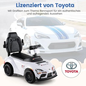 Costway 3 v 1 Tlačný vůz s madlem Tlačný vůz s úložným prostorem pod sedadlem